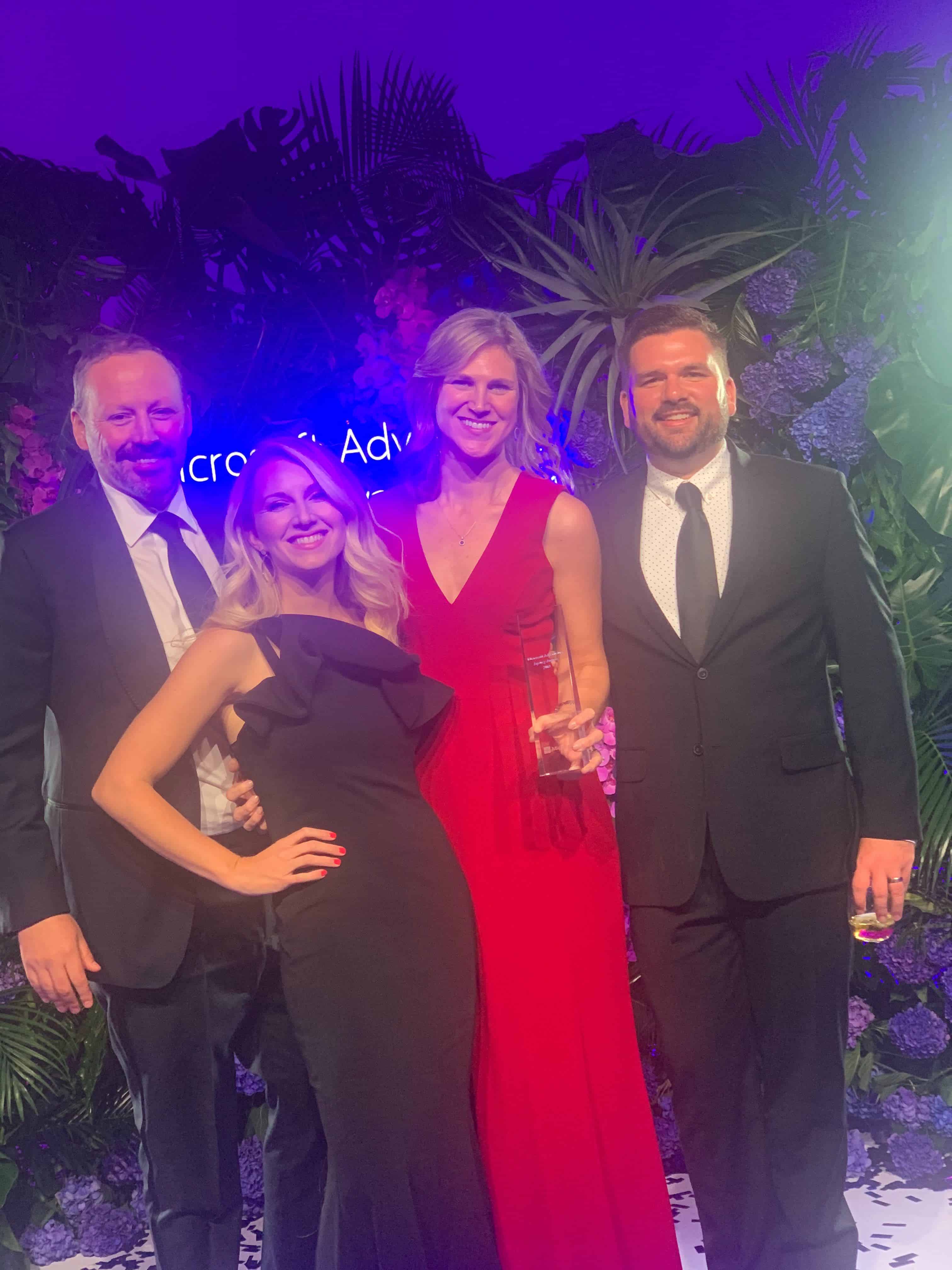 We won Microsoft's Technology Partner of the Year Award again...and ...